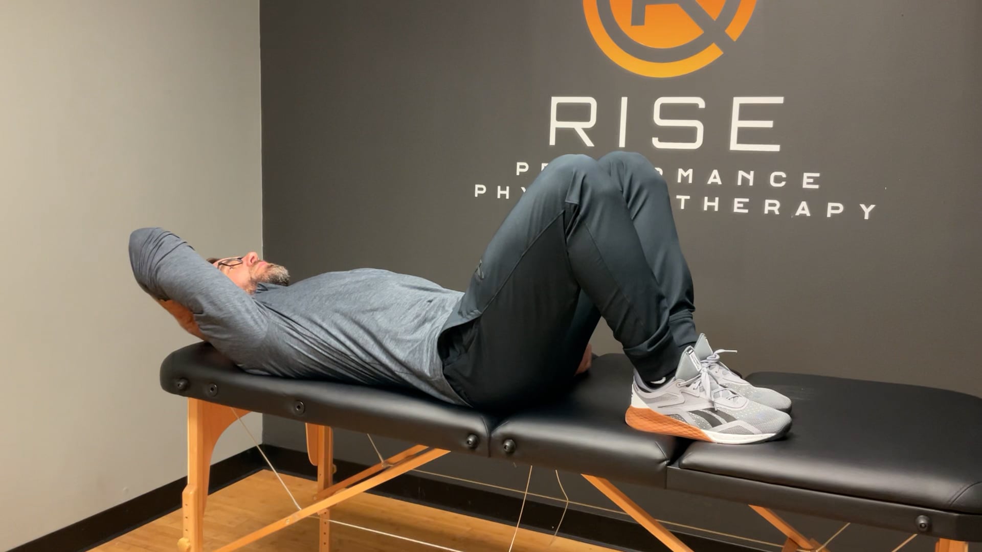 Supine Active Pec Stretch on Vimeo