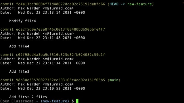 Correct Commit Mistakes Manage Your Code Project With Git And Github Openclassrooms