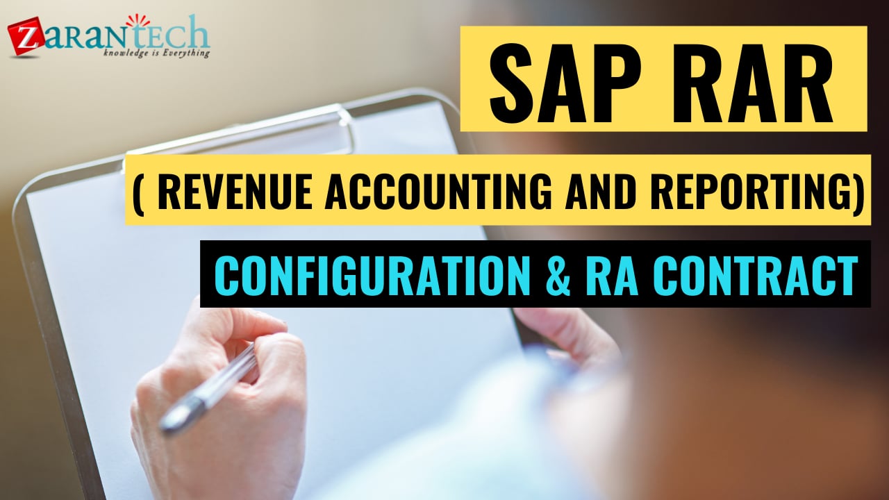 Configuration and RA Contract - SAP RAR Training on Vimeo