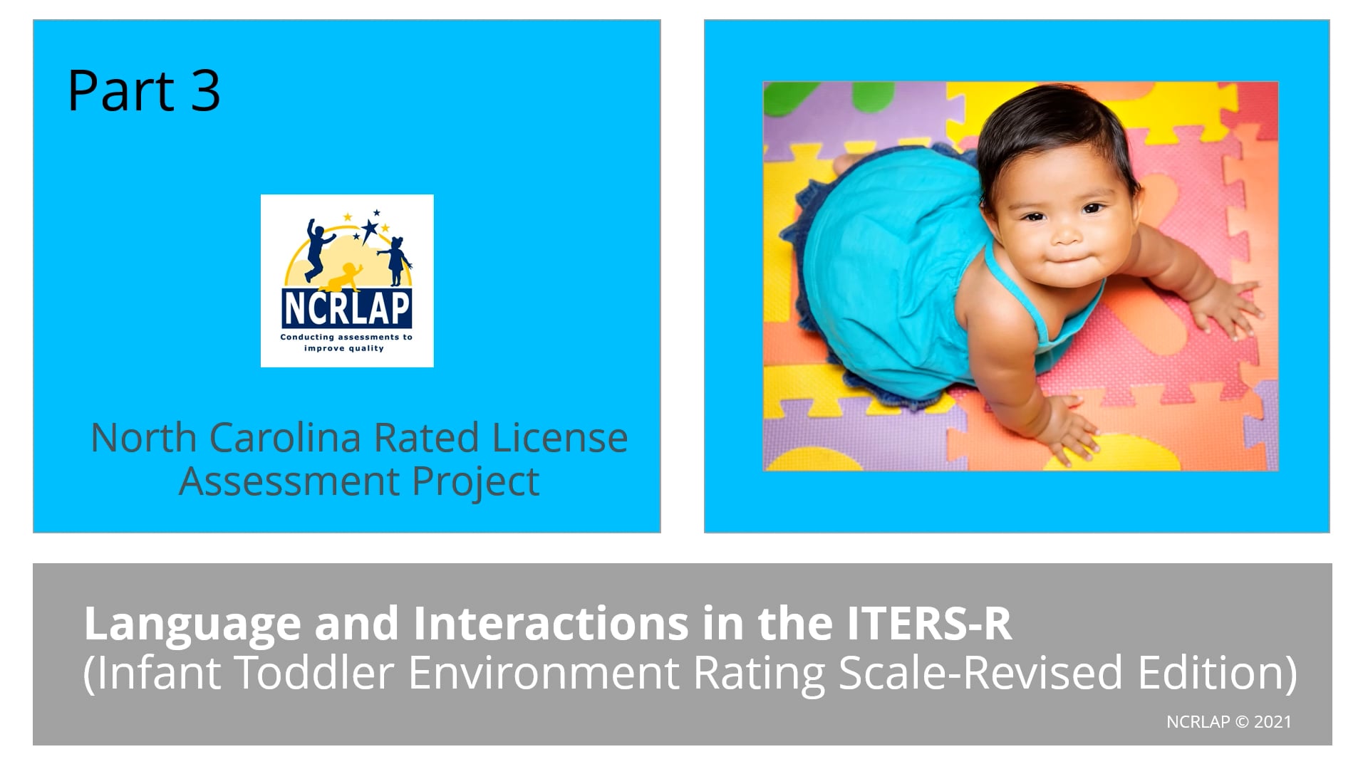 NCRLAP 207: Part 3: Language and Interactions in the ITERS-R