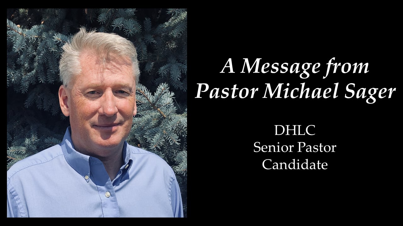 Pastor Michael Sager on Vimeo