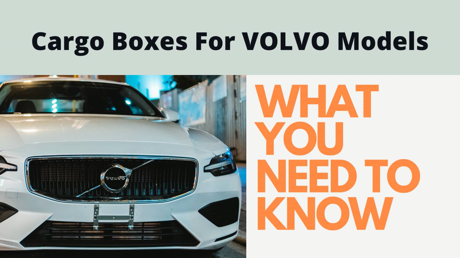 6 Best Cargo Boxes & Car Rooftop Luggage Carriers For VOLVO XC40, XC60 ...