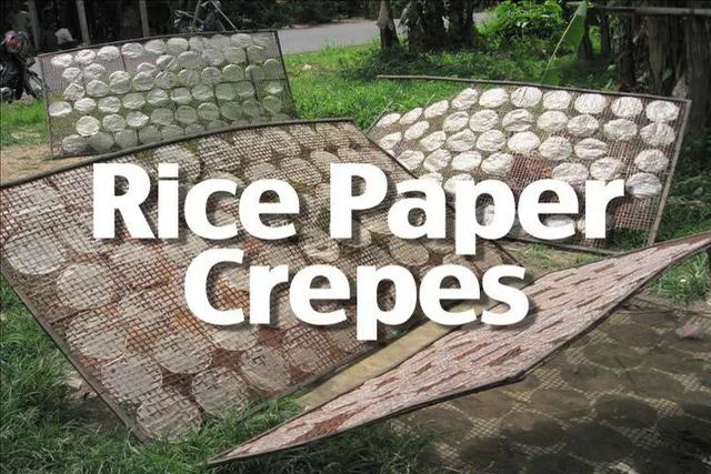 Making Rice Paper Crepes