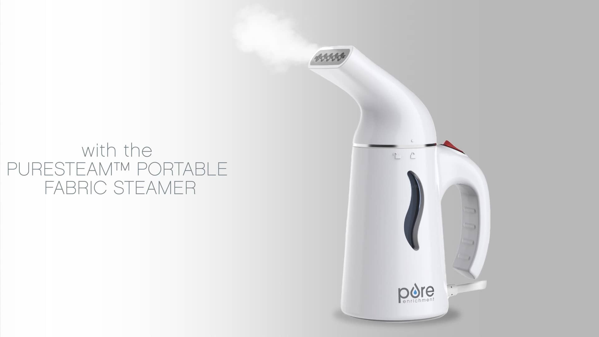 PureSteam with Fast Heating Tank Handheld Portable Fabric Steamer on Vimeo