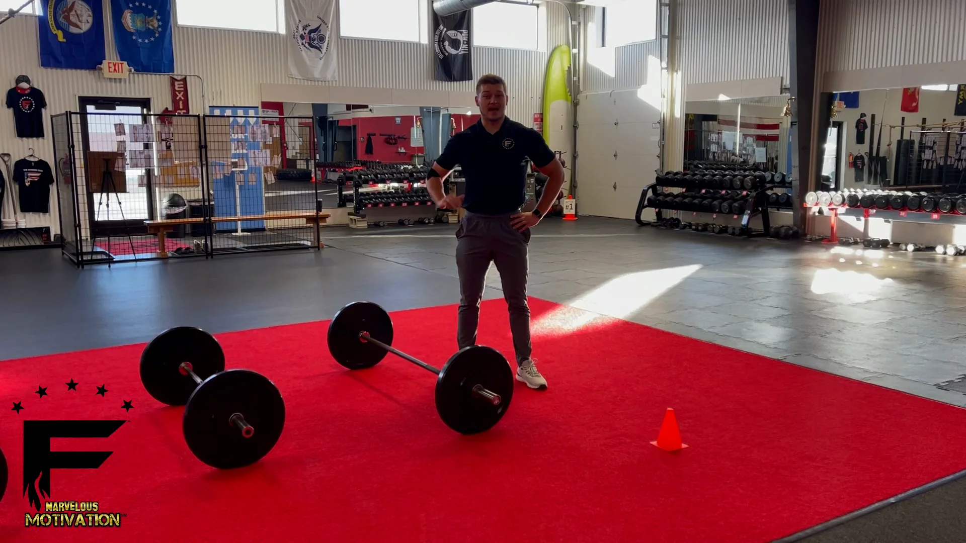 Lateral Bar Burpee Sprawl