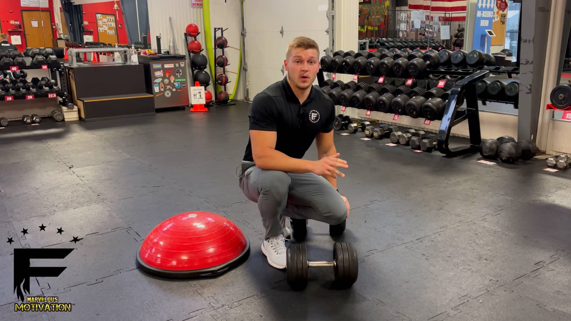 BOSU Single Arm Chest Press on Vimeo