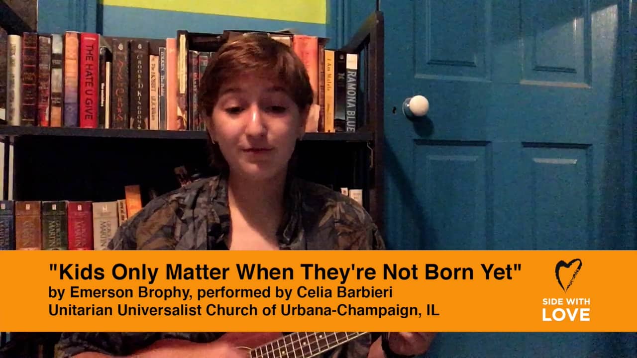 "Kids Only Matter When They're Not Born Yet", performed by Celia ...