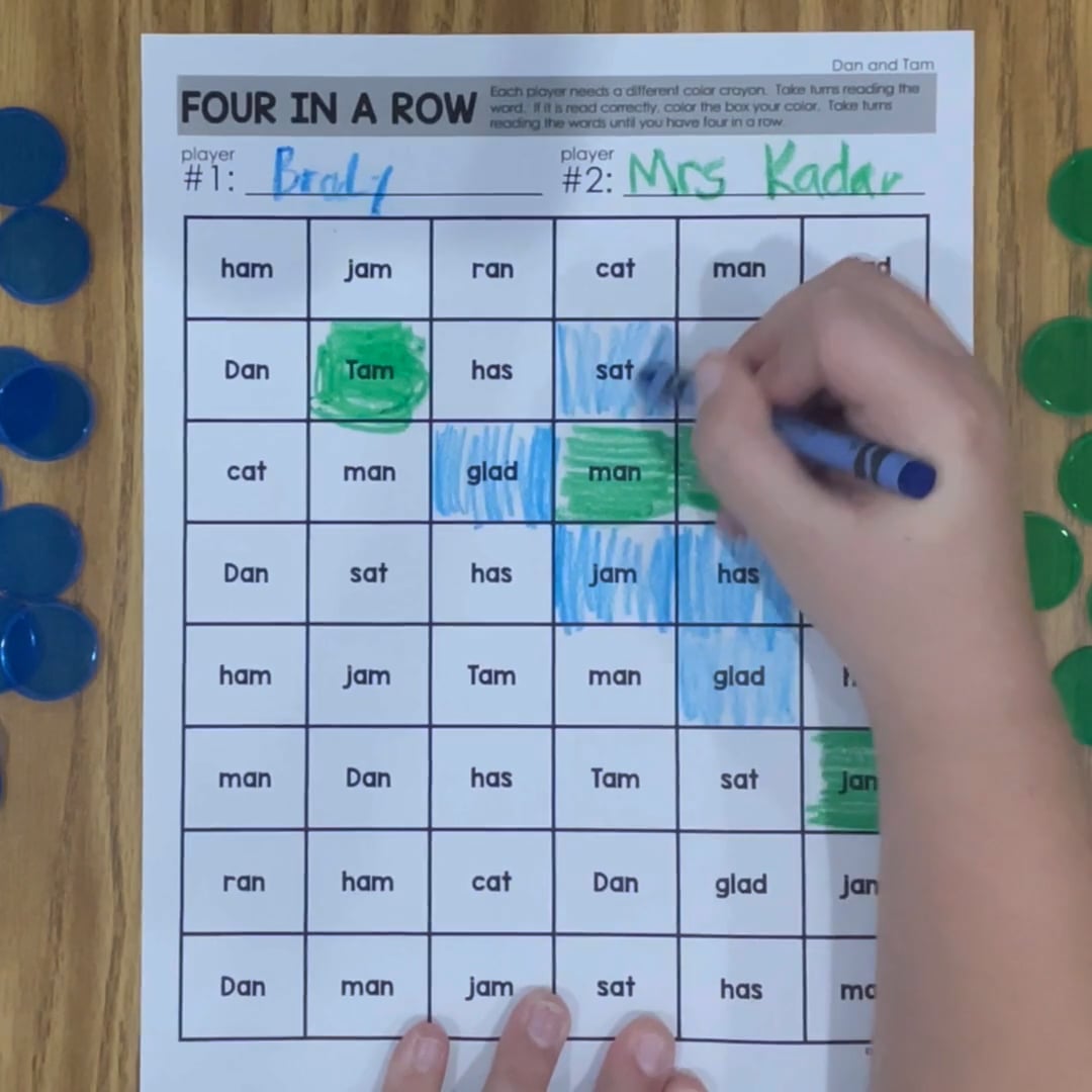 Decodables with Word Work Partner Game on Vimeo
