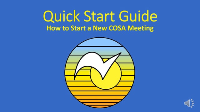 Quick Start Guide | COSA-Recovery