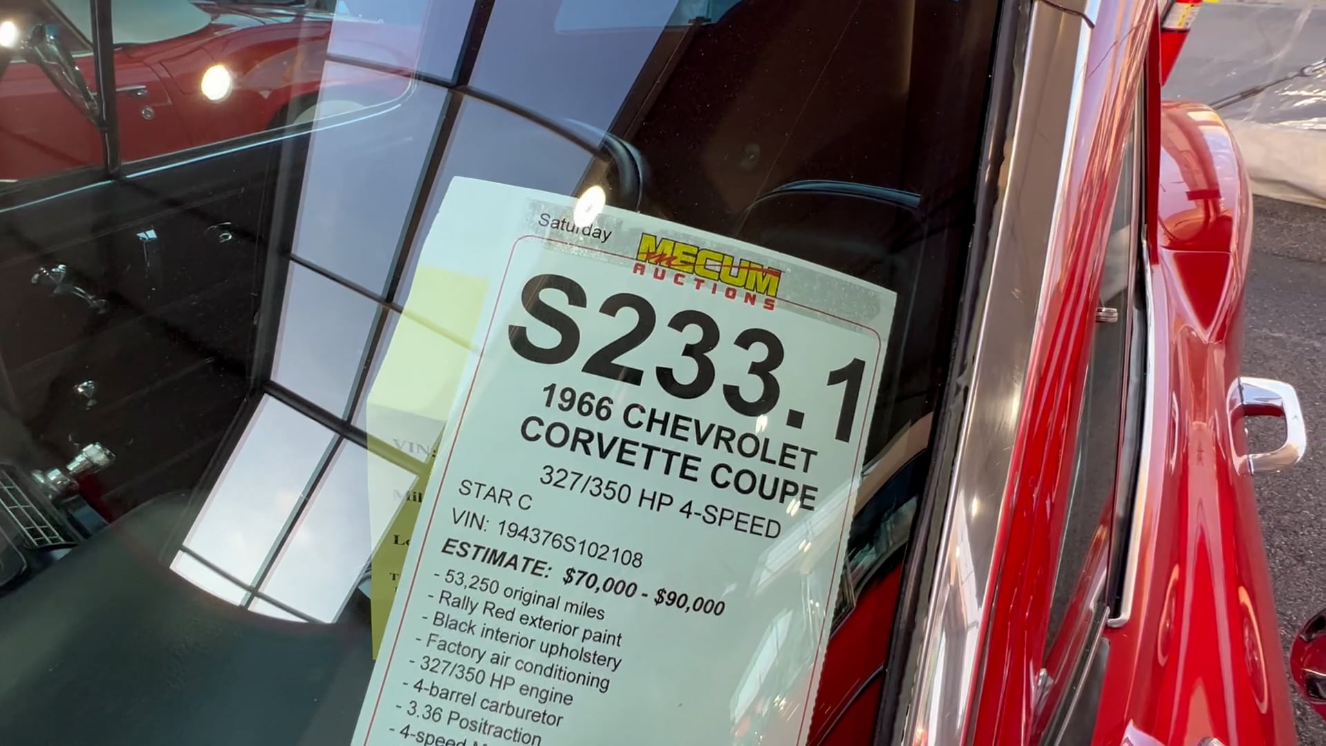 1966 Chevrolet Corvette Coupe | S233.1 | Kissimmee 2022
