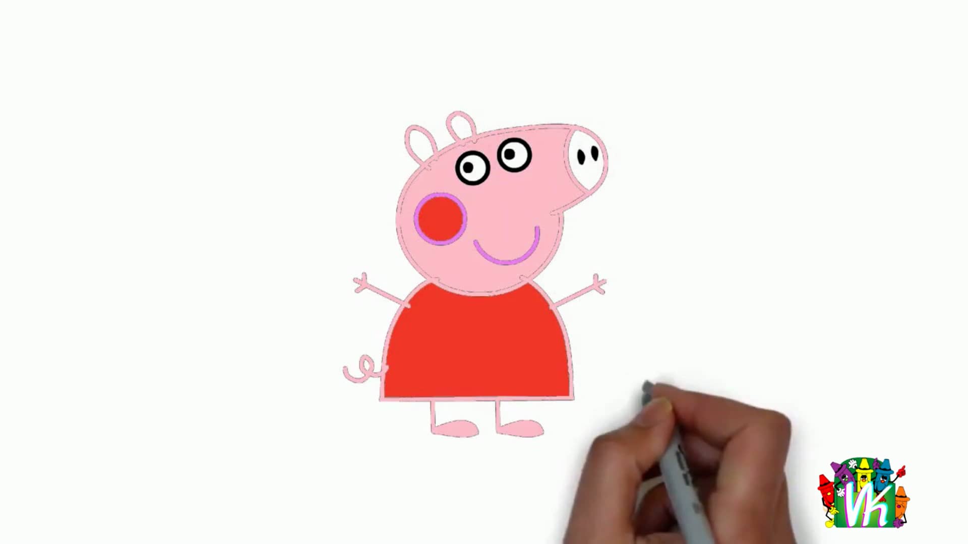 Pipsa possu värityskuva lapsille tulostettavat - VK.mp4 on Vimeo