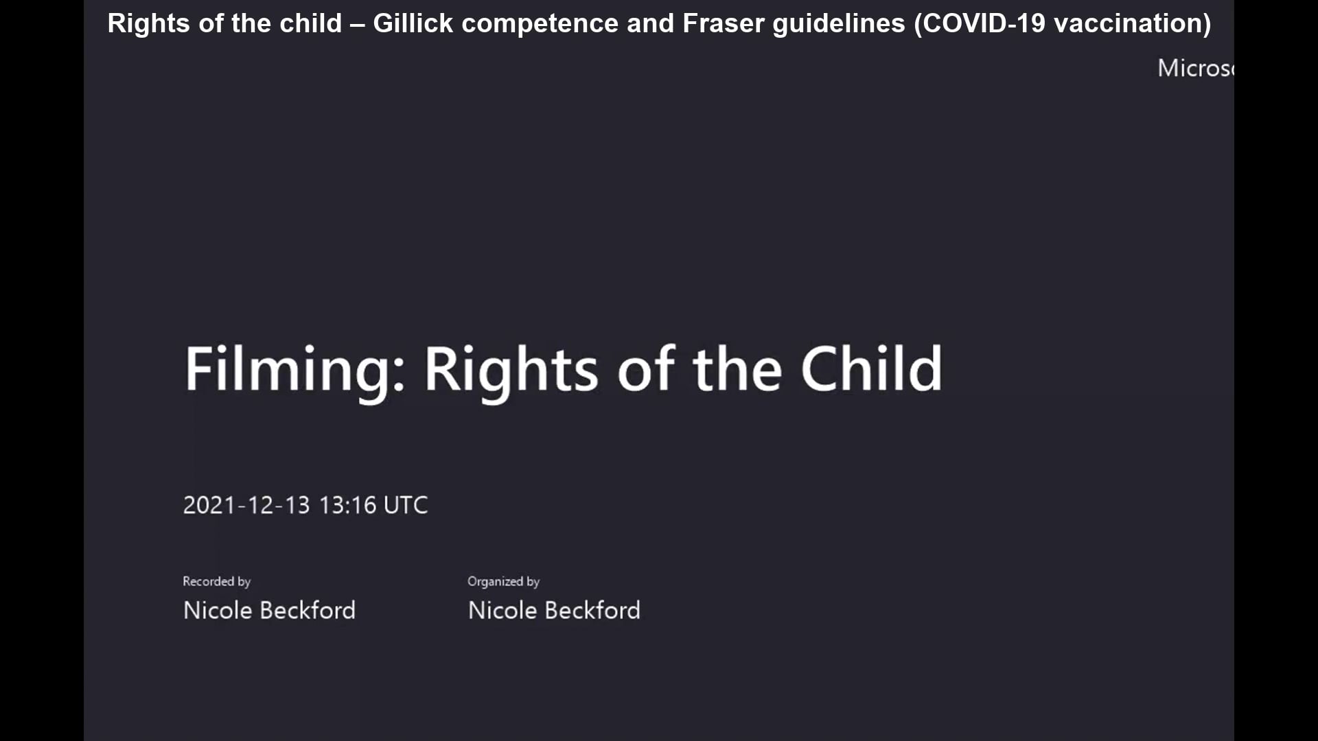Rights of the child – Gillick competence and Fraser guidelines (COVID ...