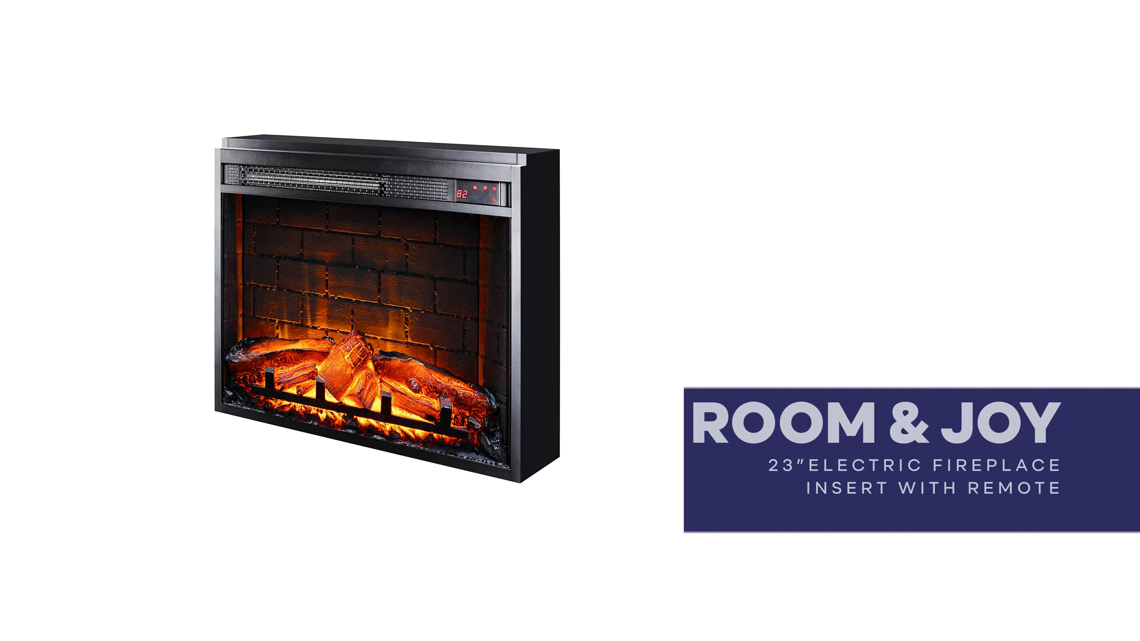 23 Inch Electric Glass Front Fireplace Insert Feature Video on Vimeo