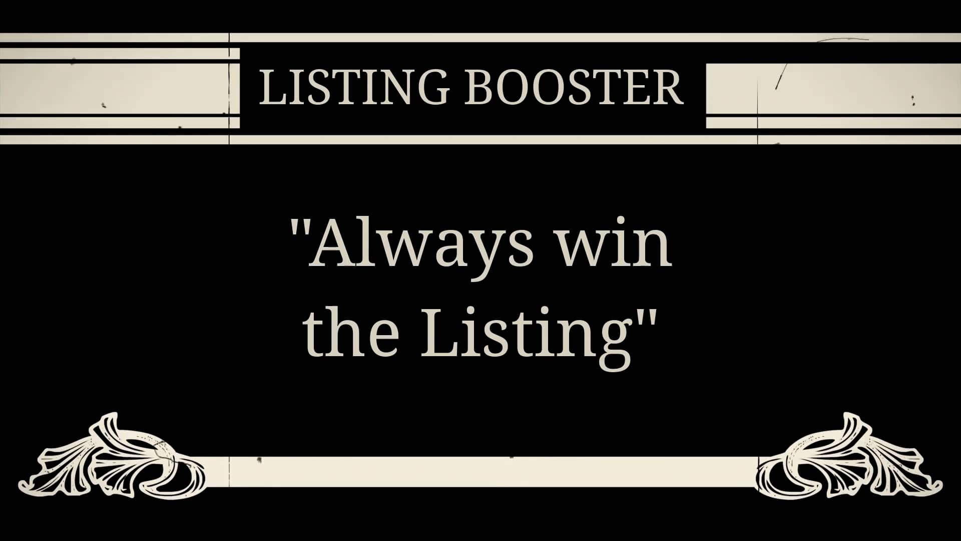 Listing Booster Presentation Video on Vimeo