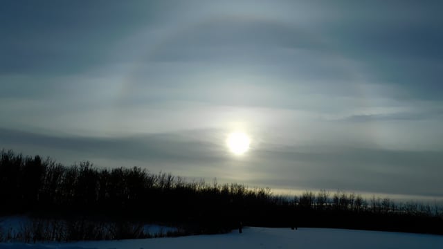 Sundog, Sky, Winter. Free Stock Video - Pixabay