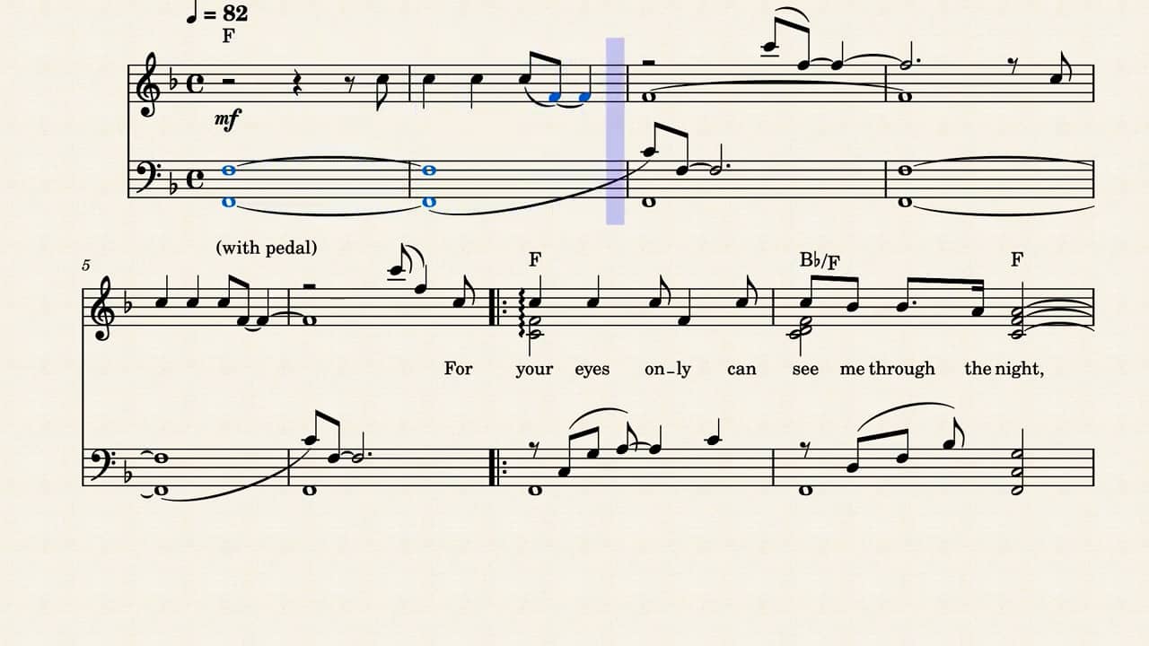 For your eyes only - (Bill Conti / Michael Leeson) Theme from the James ...