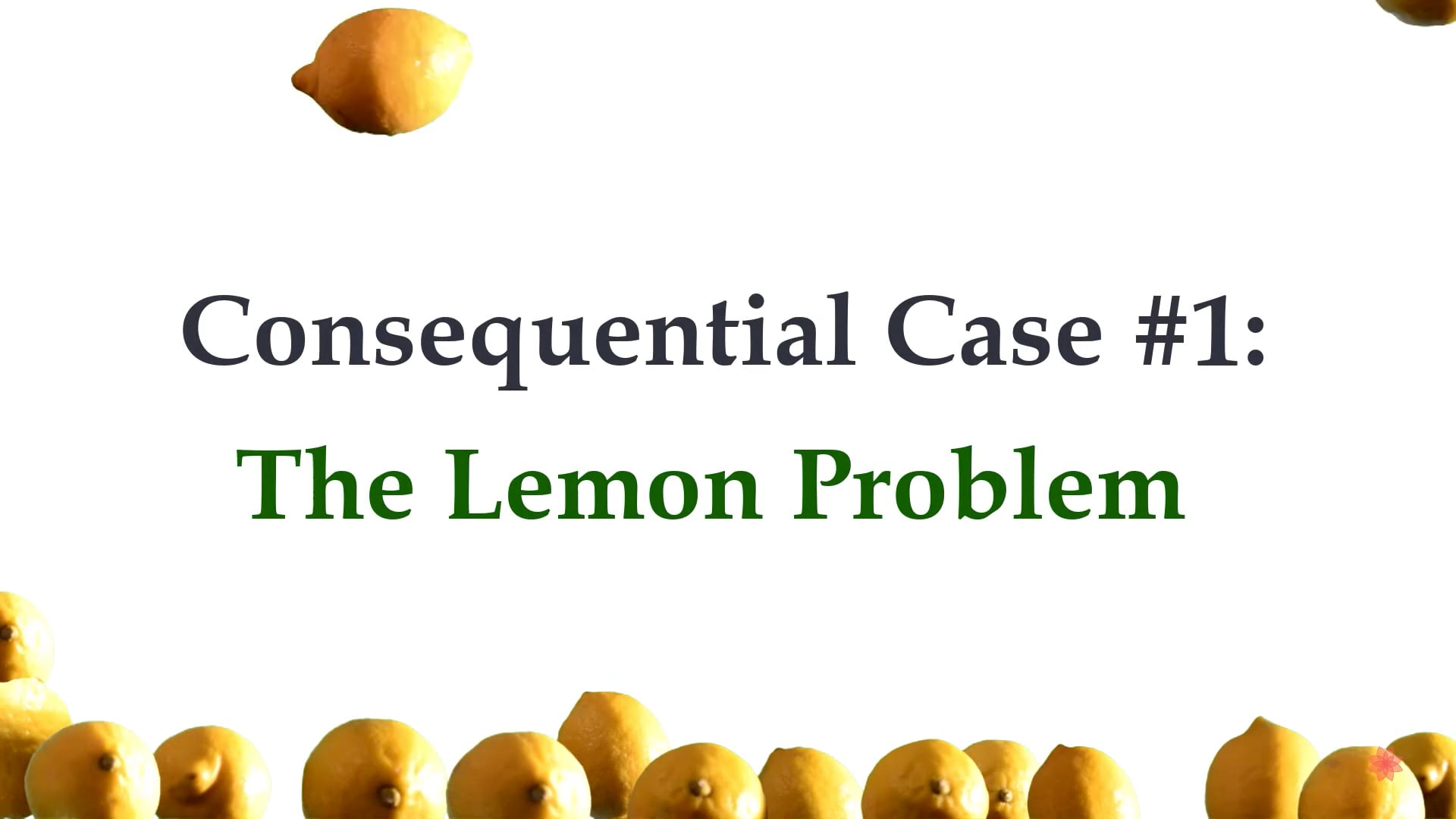 The Lemon Problem on Vimeo