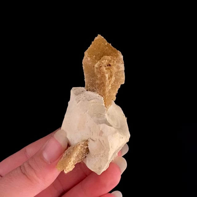 Aragonite pseudomorph after Glauberite (rare matrix specimen) | Salt ...
