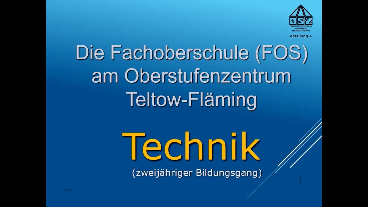 Fachbereich FOS Technik on Vimeo