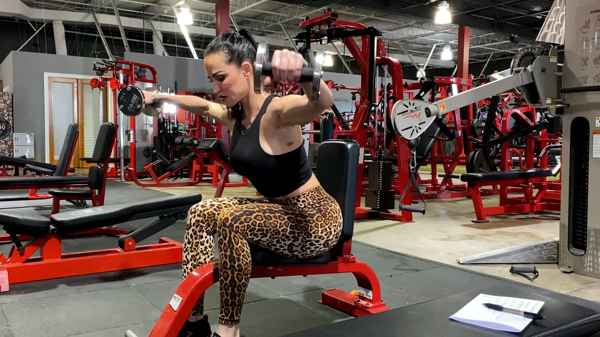 Lateral raise - forward lean