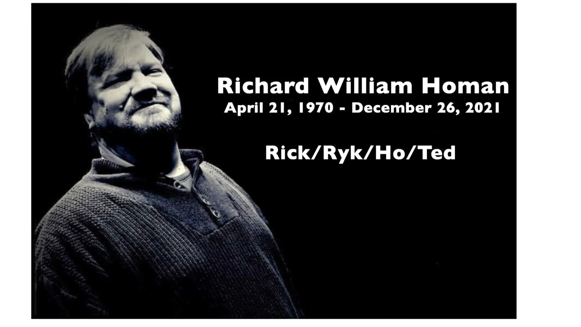Richard Homan Memorial Service on Vimeo