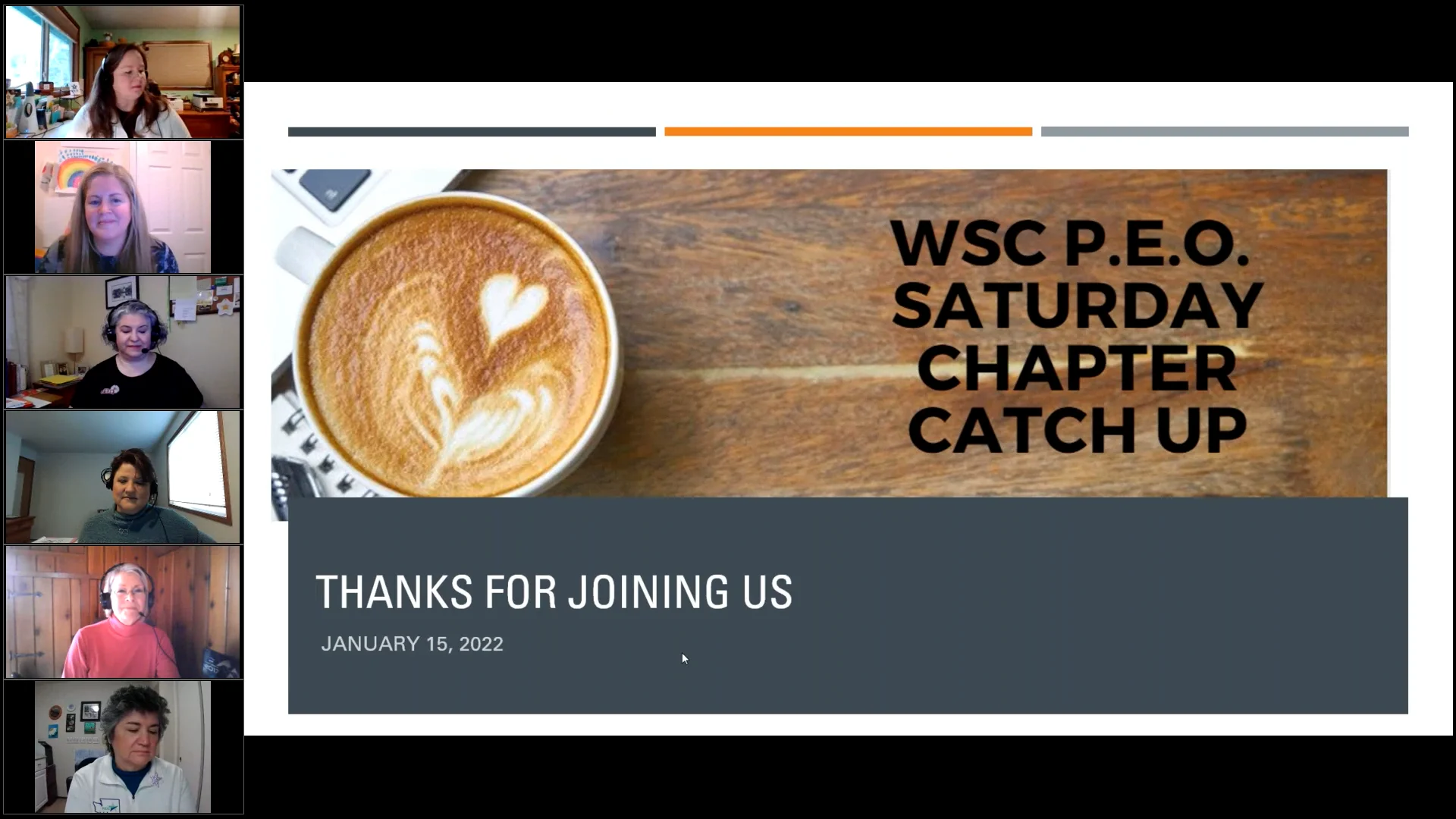 Washington State Chapter PEO - Saturday Catch Up 1-15-2022 on Vimeo
