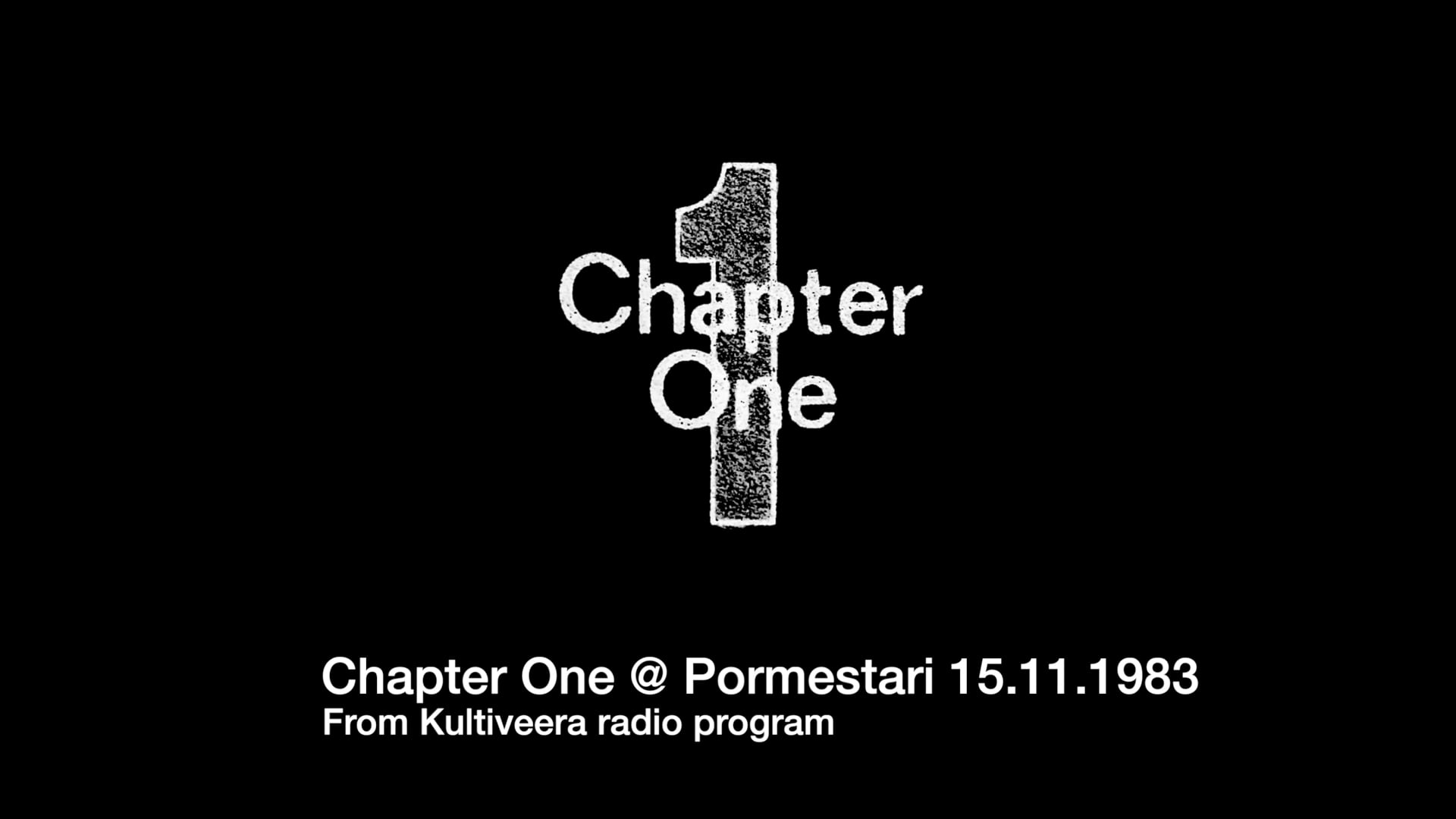 Chapter One 1983.mov on Vimeo