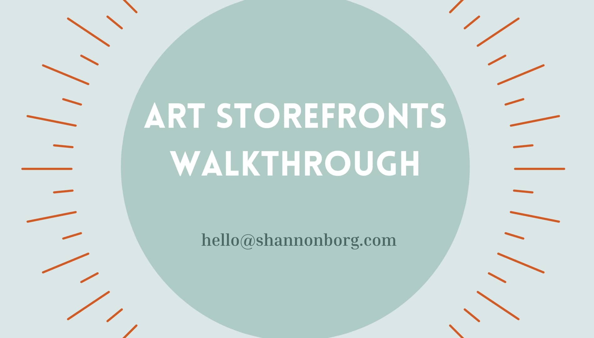 ArtStorefronts Walkthrough on Vimeo