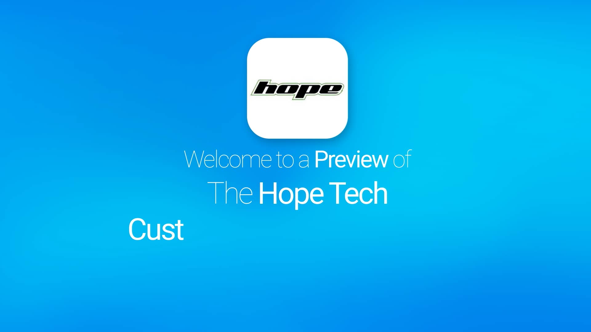 Hope Tech - Mobile App Preview - HOP410W on Vimeo