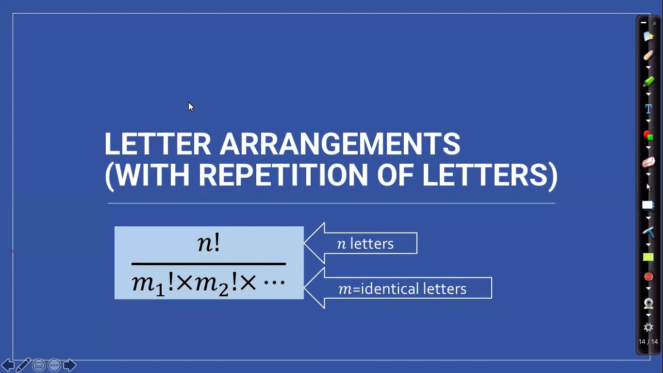 06 Letter Arrangements with Repetition of Letters on Vimeo