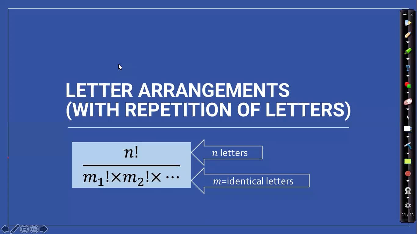 06 Letter Arrangements with Repetition of Letters on Vimeo