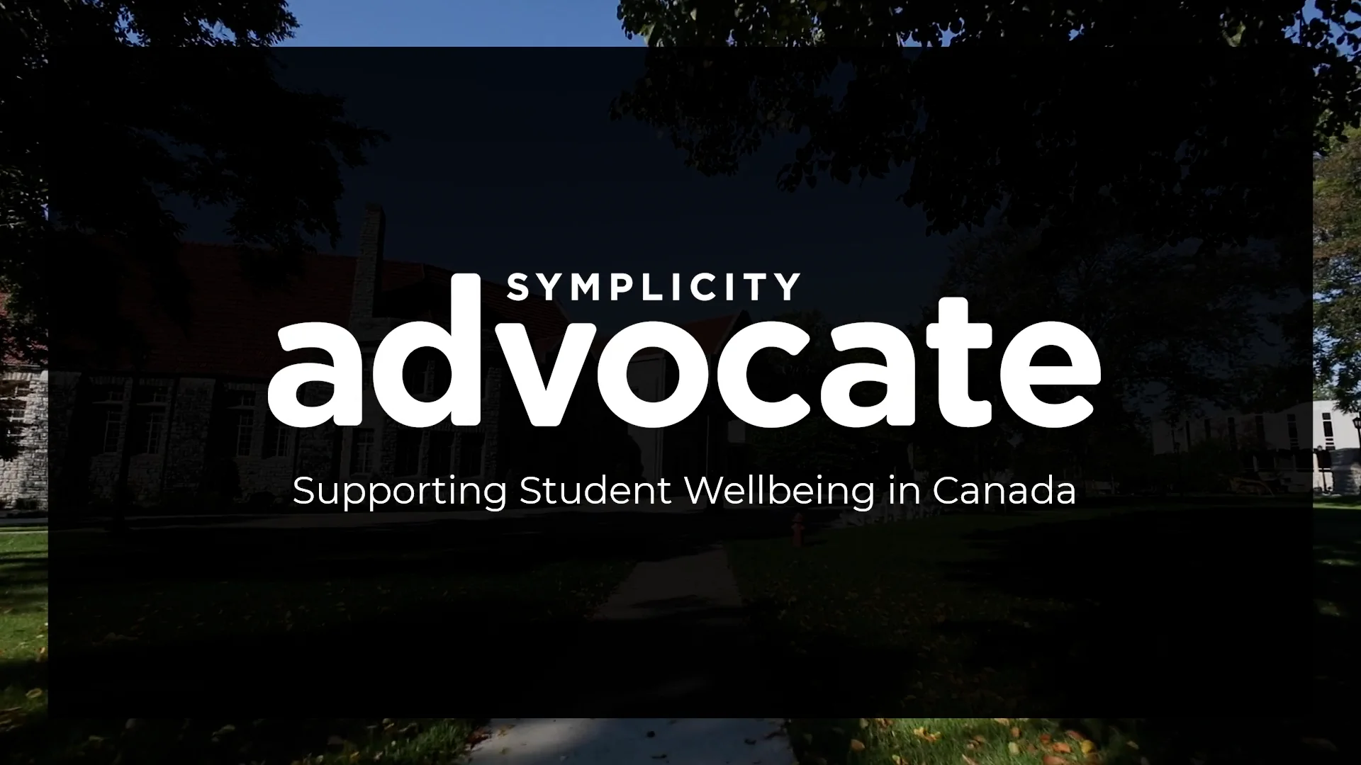 Symplicity Advocate | Supporting Student Wellbeing in Canada on Vimeo
