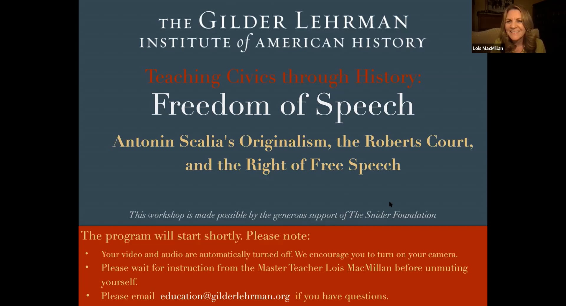 Teaching Civics through History: Freedom of Speech