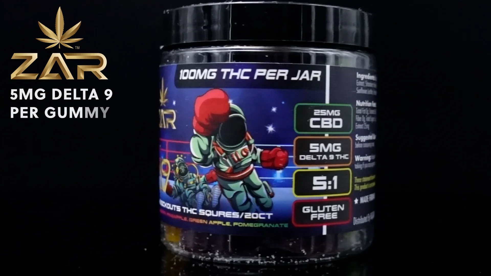 5MG Delta 9 THC Gummies by Zar on Vimeo