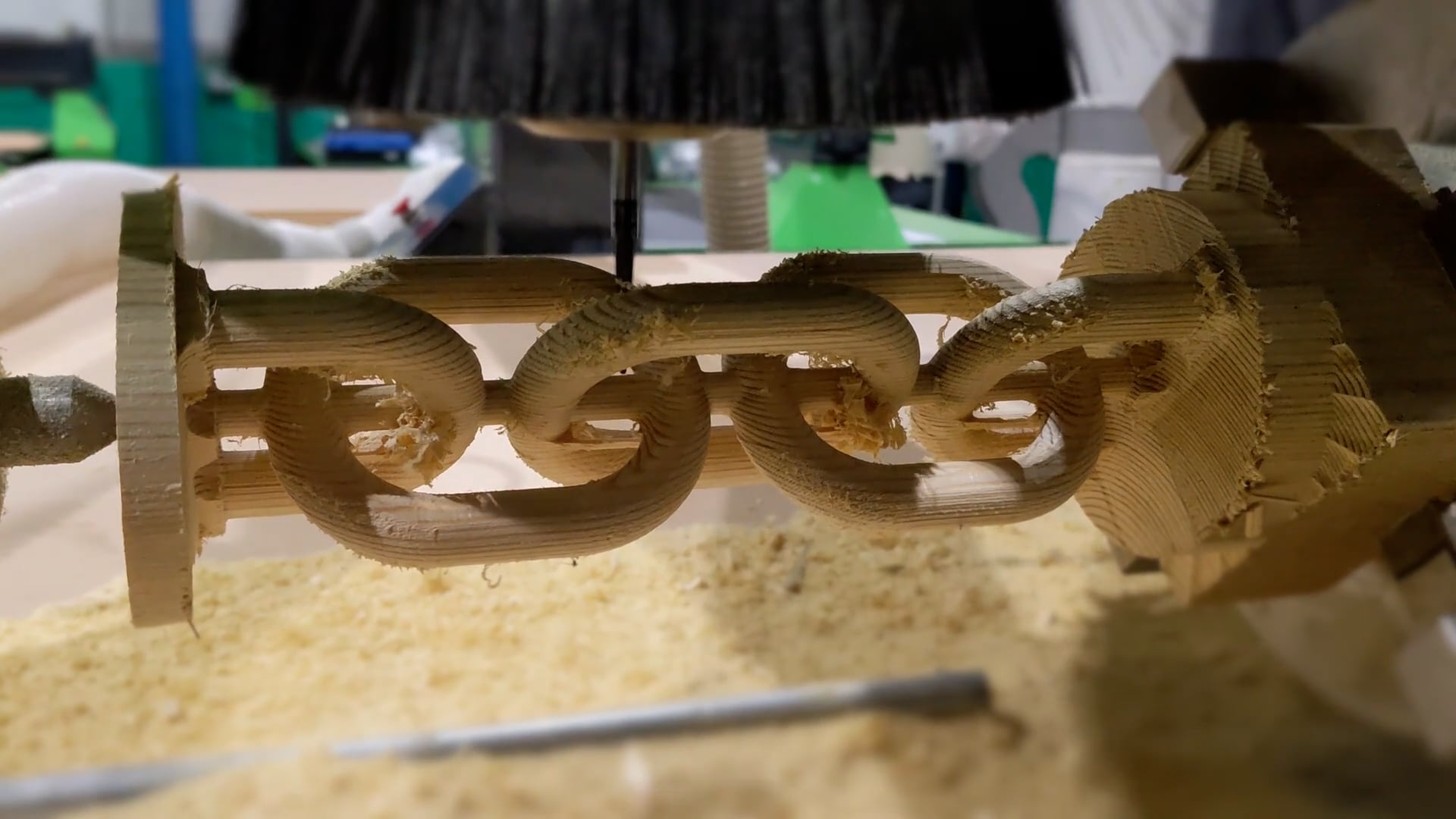 CNC Router - Wooden Chain (Apollo ATC With Rotary Device) - HD 1080p ...