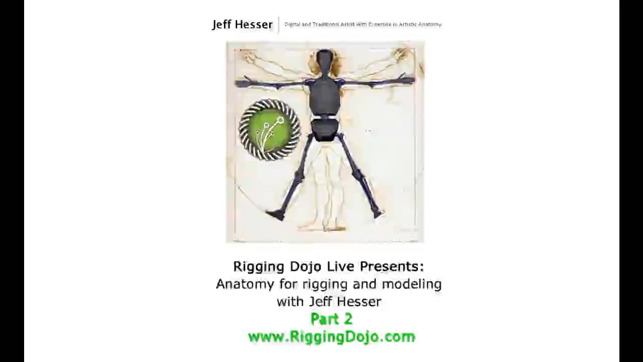 Rigging Dojo Live : Anatomy for 3d artists with Jeff Hesser Part 2 on Vimeo