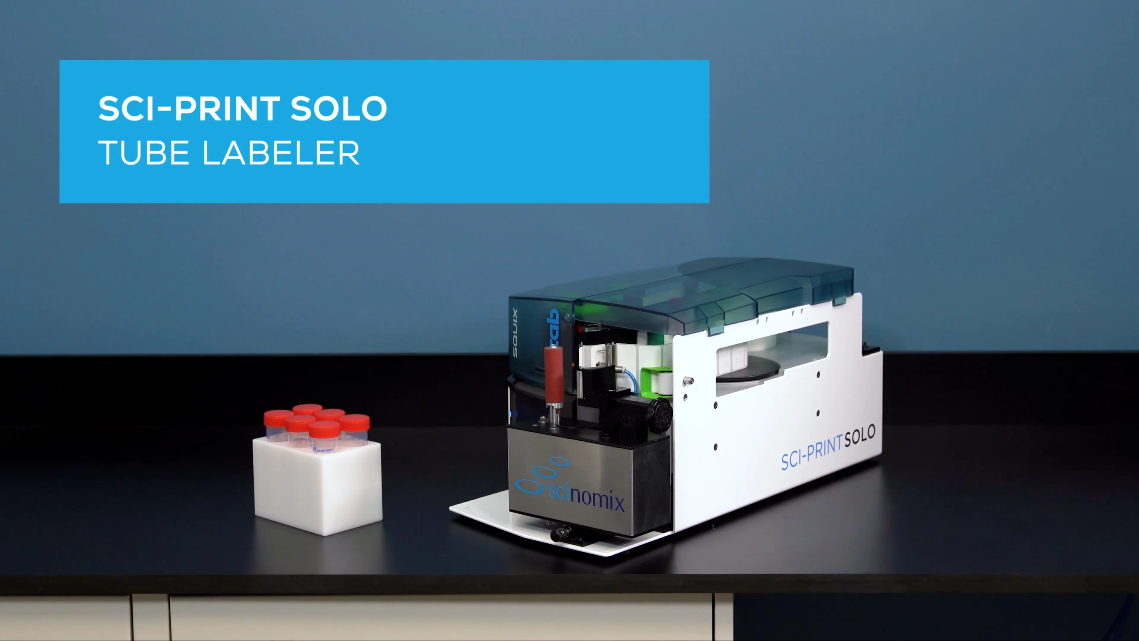 Sci-Print SOLO Semi-Automated Tube Labeler on Vimeo