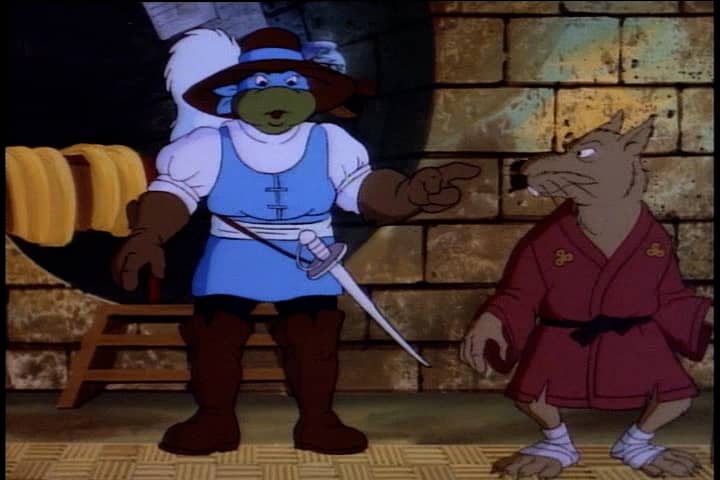 "You must humour him": From TMNT S03E16 ("Four Musketurtles") on Vimeo