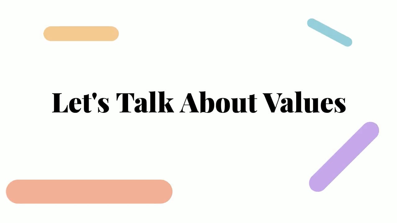 Let's Talk About Values on Vimeo