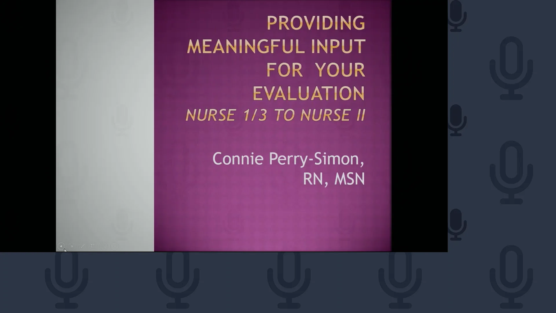 Providing Meaningful Input for Proficiency for Nurse I Level 3 and ...