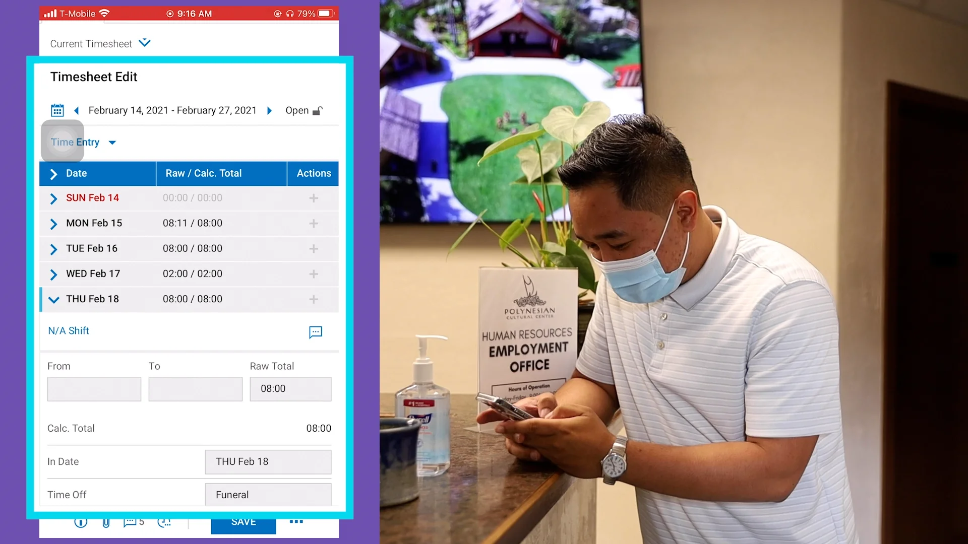 How to Approve and Submit your timesheet - UKG Mobile App