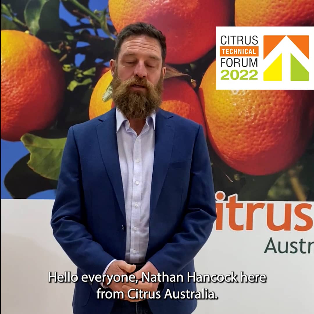 Citrus Australia CEO Nathan Hancock: Citrus Technical Forum 2022 on Vimeo