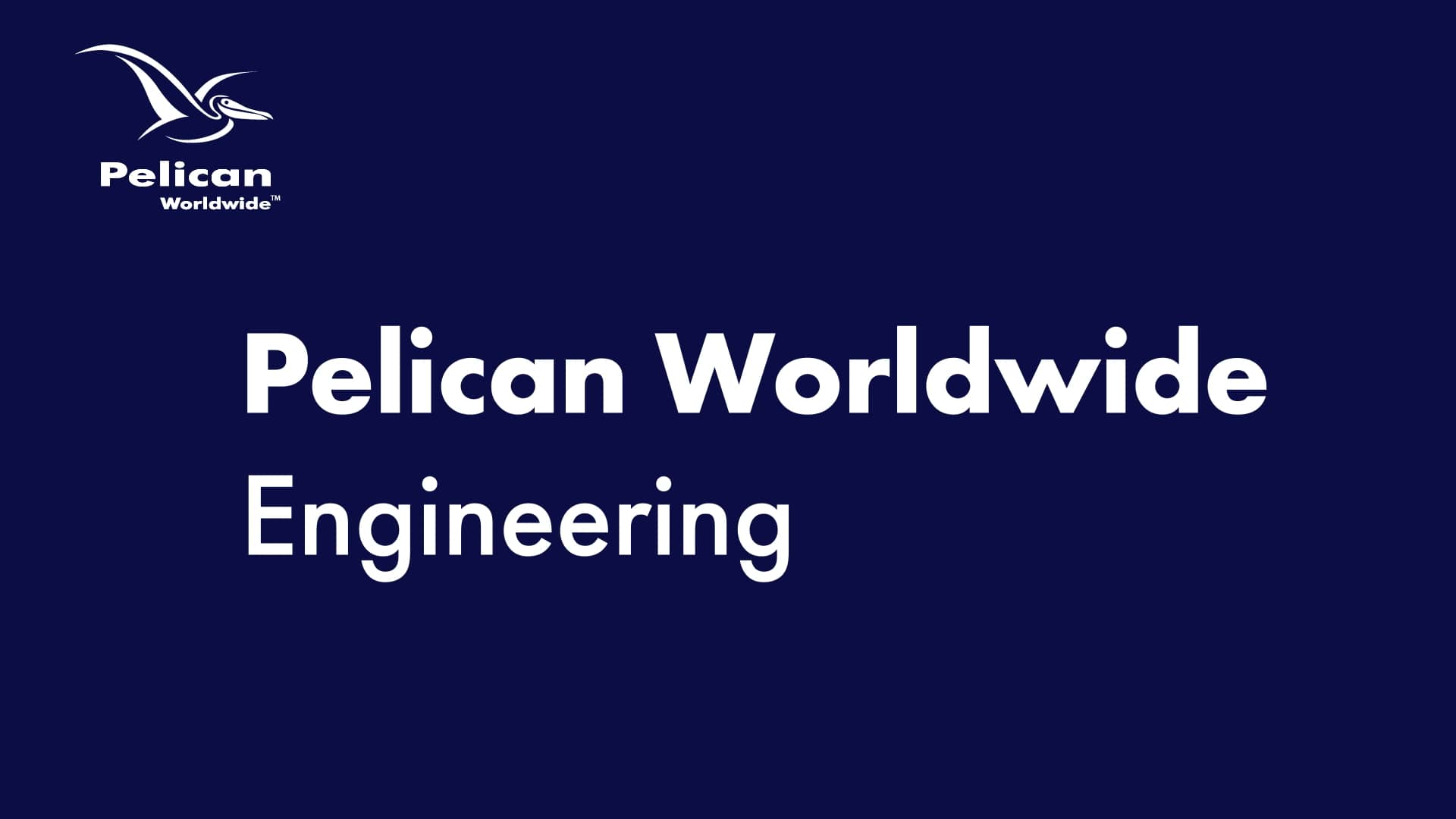 Pelican Worldwide - Engineering on Vimeo