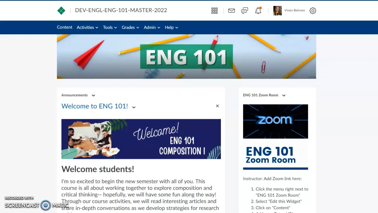 ENG_101_Course_Overview_for_Instructors (2) on Vimeo