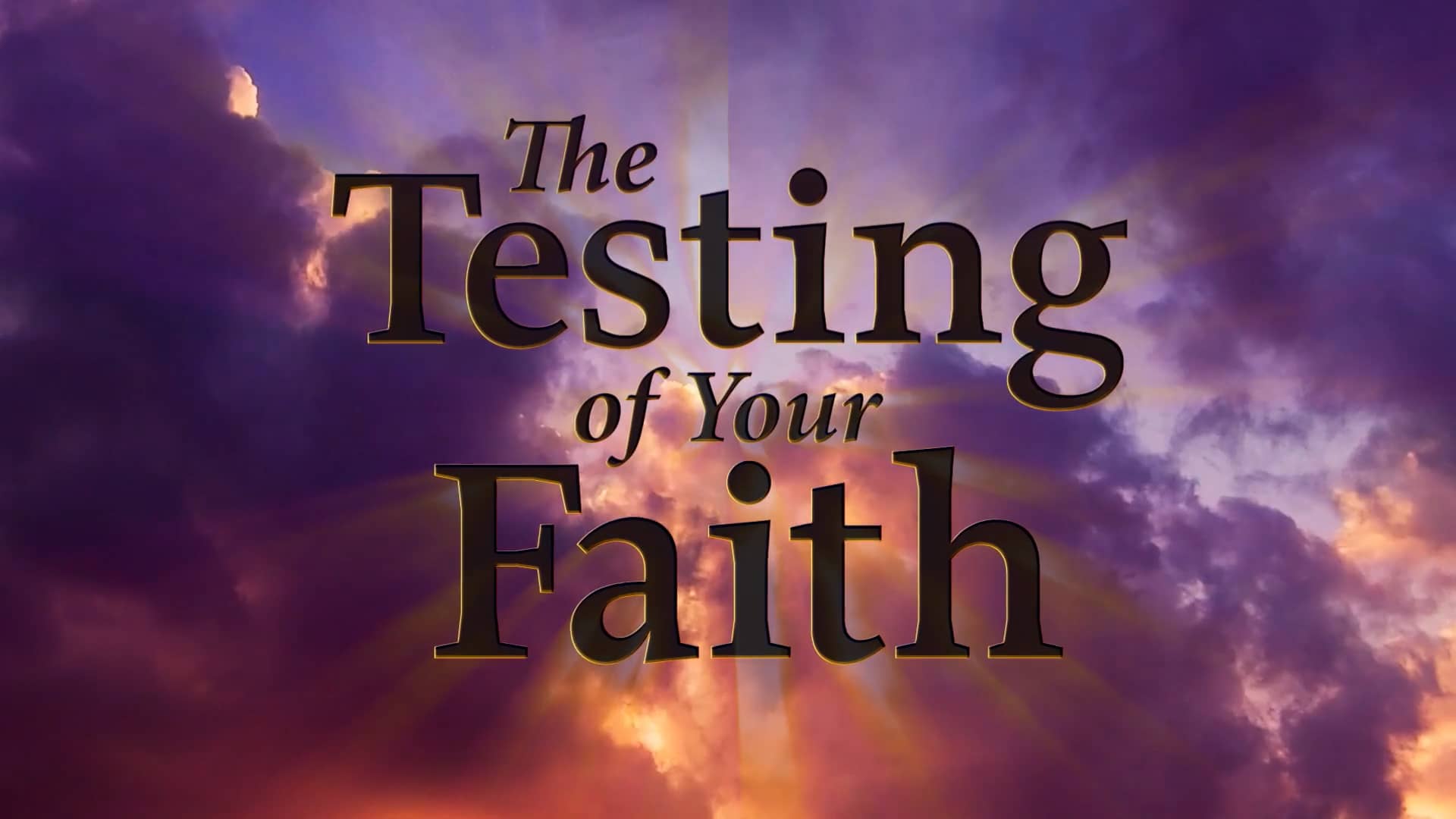 The Testing of Your Faith Promotional Video on Vimeo