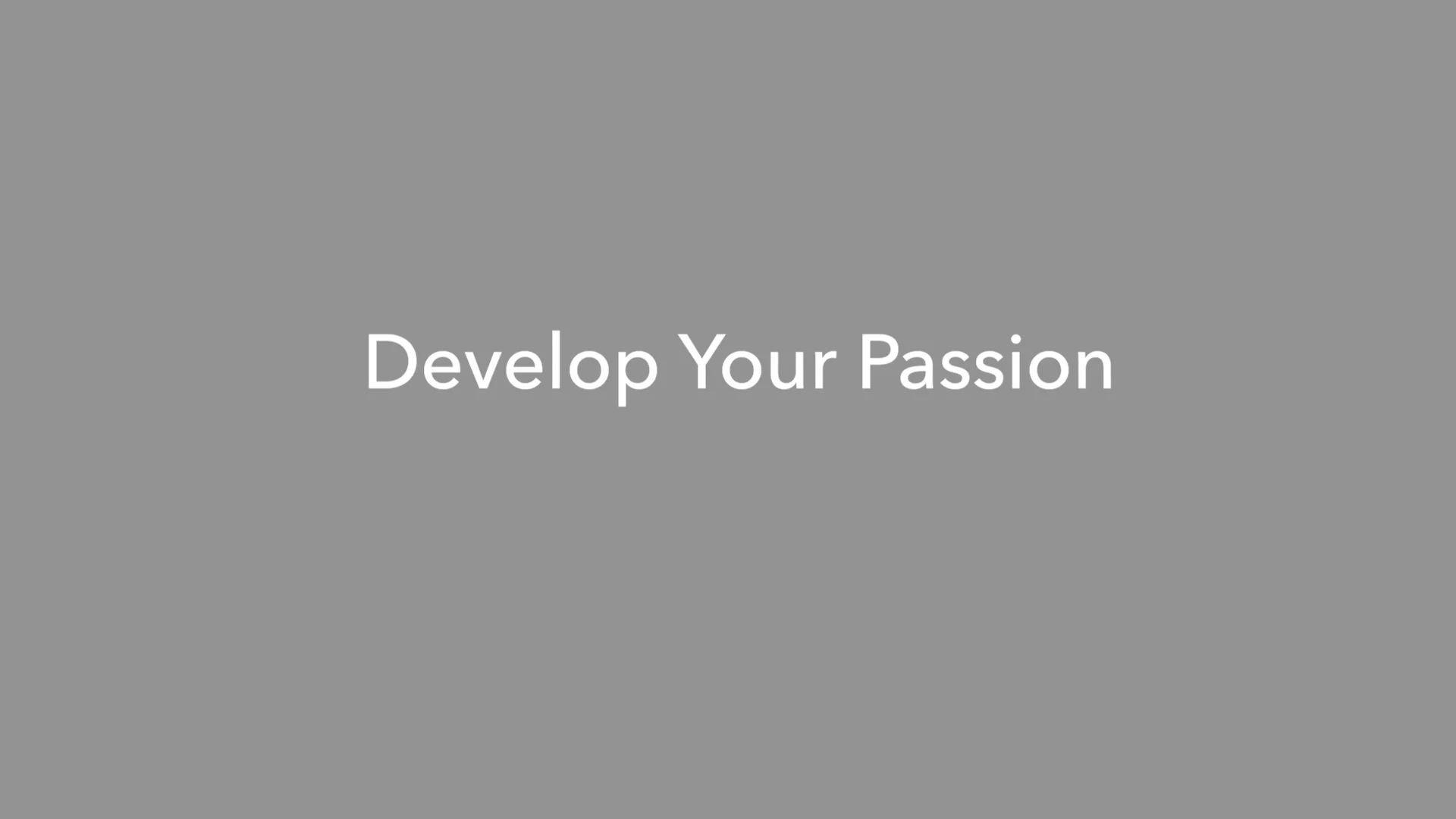 2 Develop Your Passion V4 on Vimeo