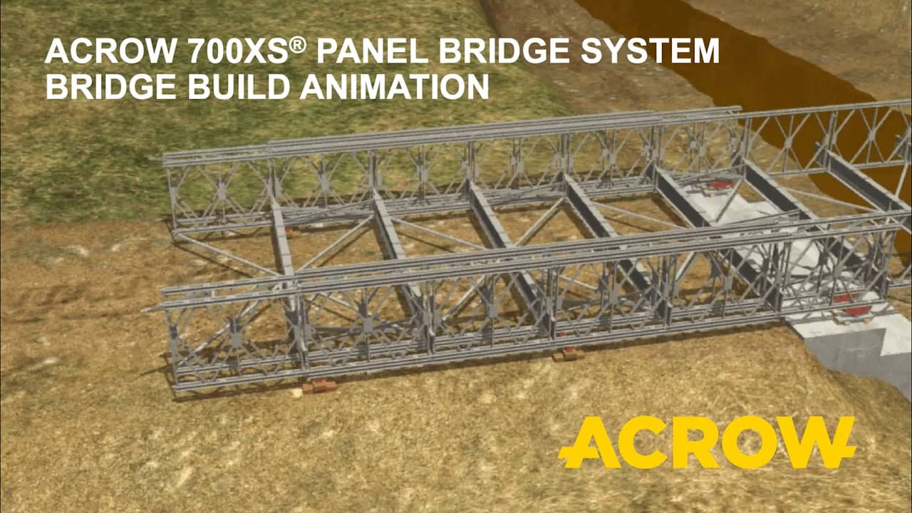 Acrow 700XS® Panel Bridge System. Bridge Build Animation.mp4 on Vimeo