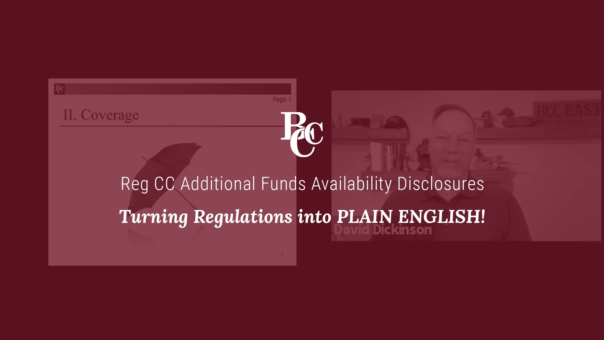 Reg CC Additional Funds Availability Disclosures on Vimeo