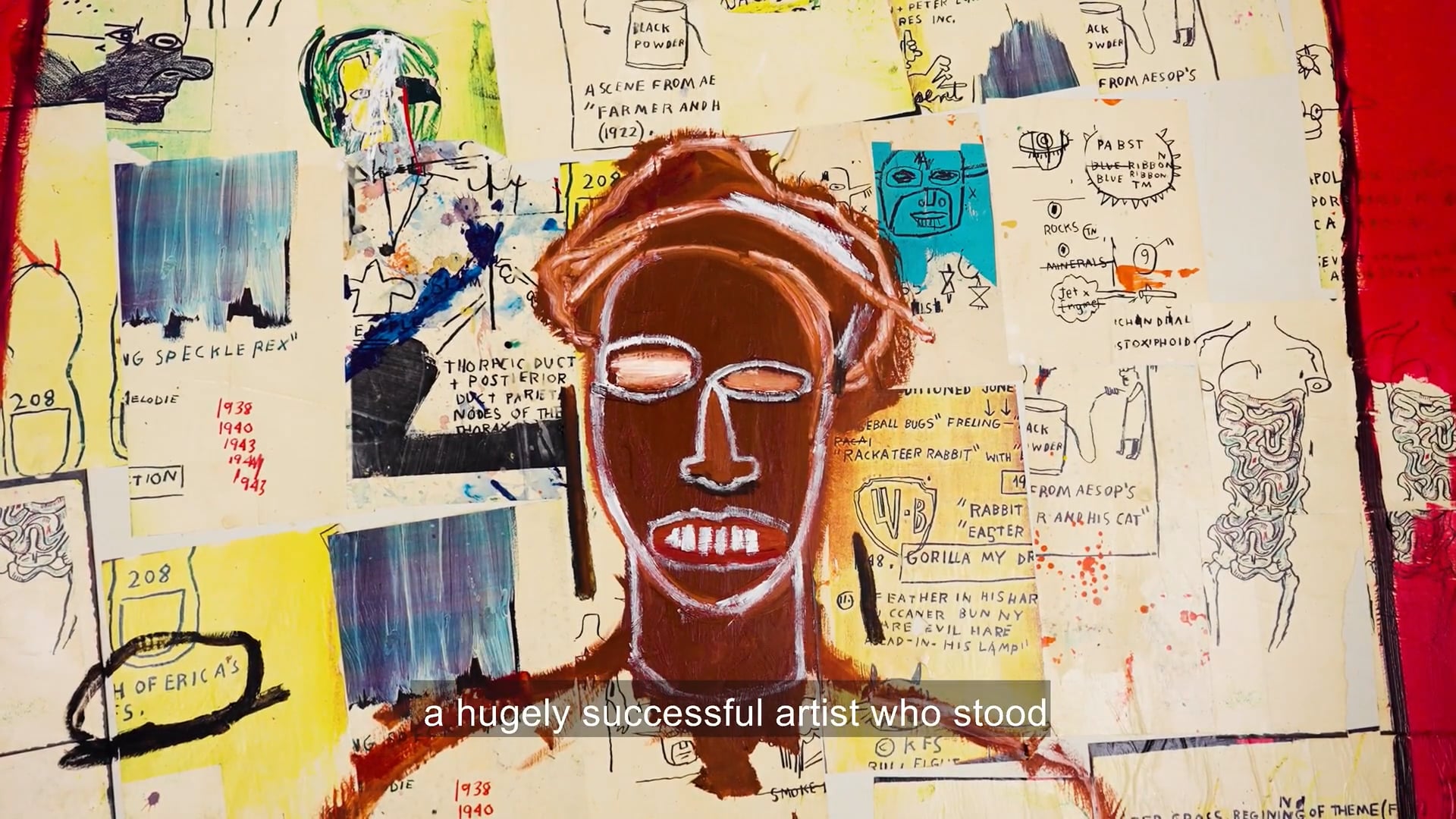 Jean-Michel Basquiat, Red Joy, 1984 on Vimeo