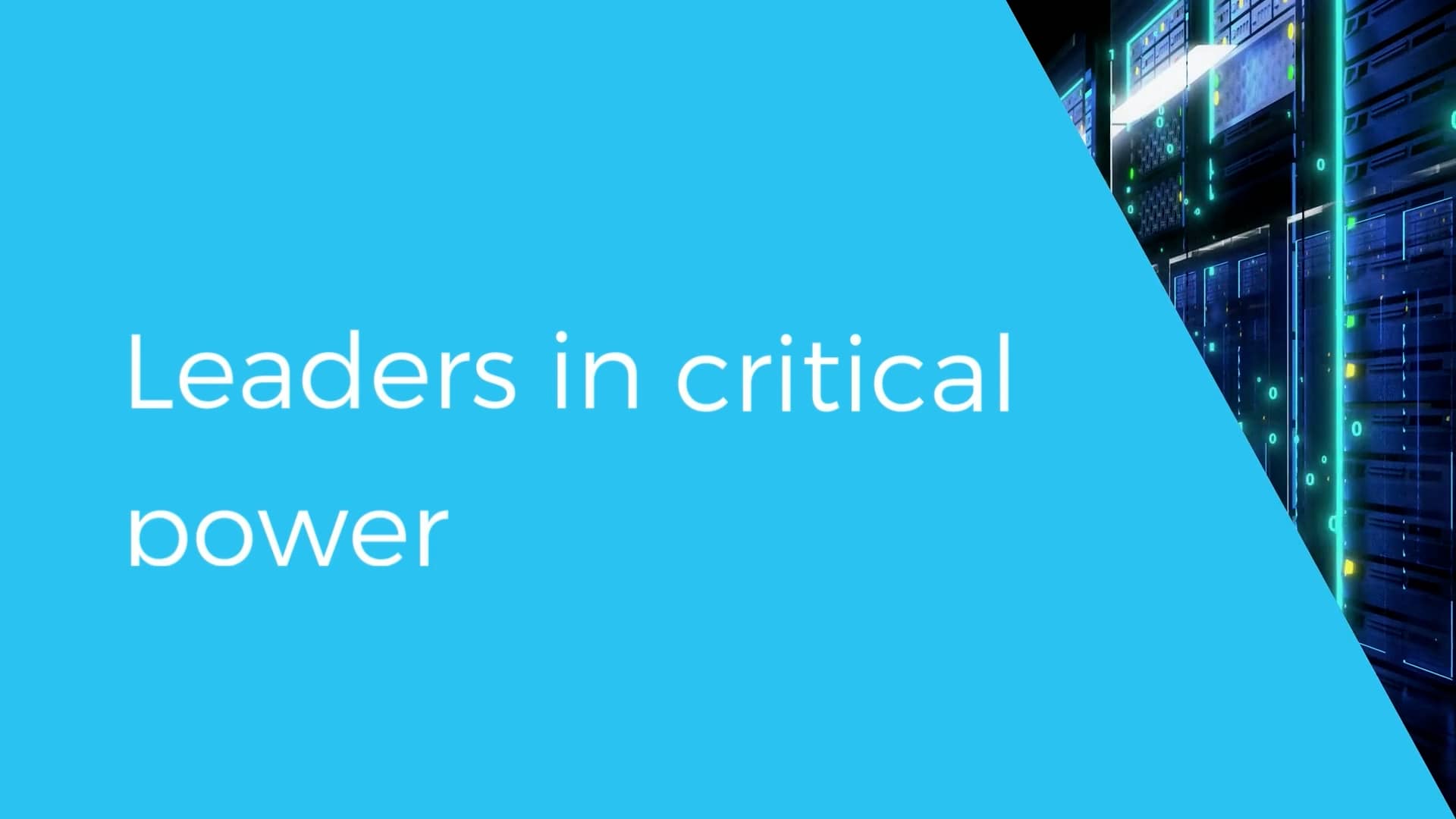 AVK Data Centre Power on Vimeo